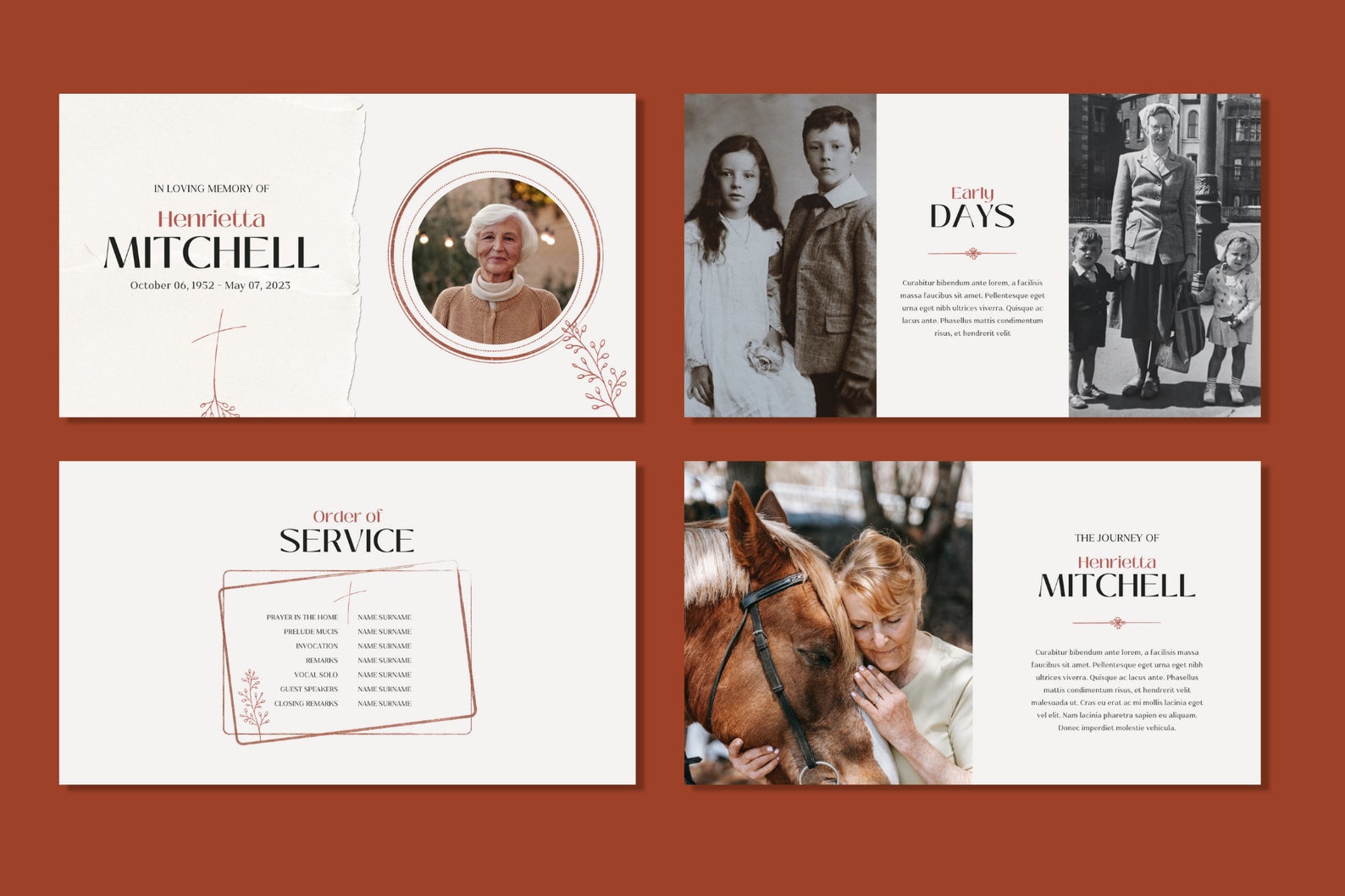 Funeral Slideshow Template Honor Your Loved One With a Professional ...