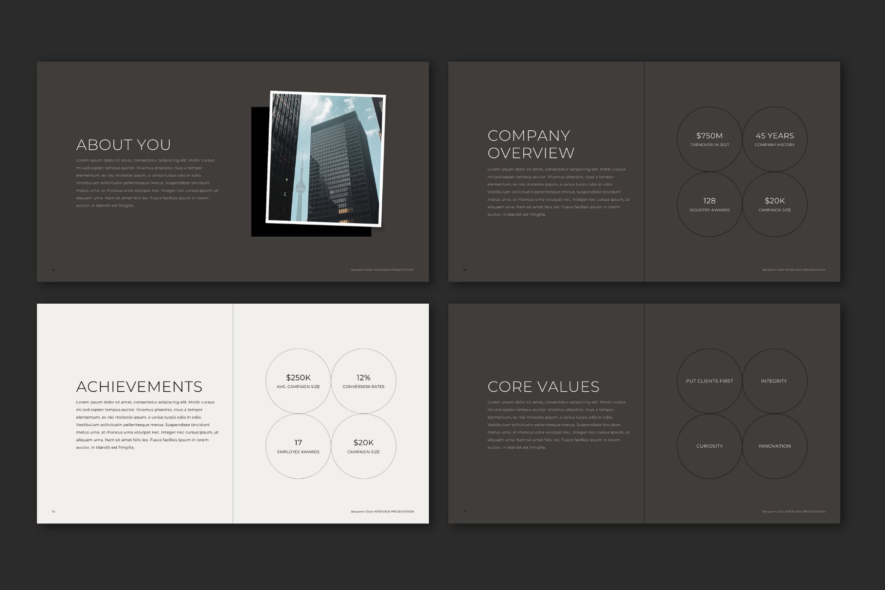Job Interview Presentation Canva Template - Etsy