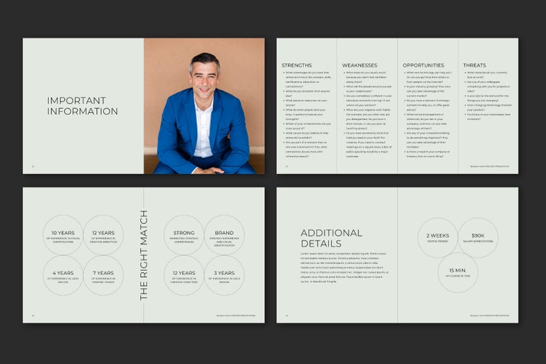 Job Interview Presentation Canva Template - Etsy