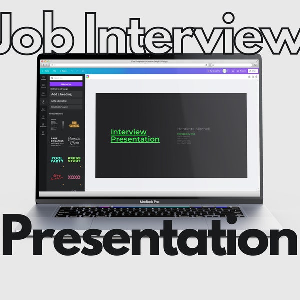Job Interview Presentation Template - Etsy