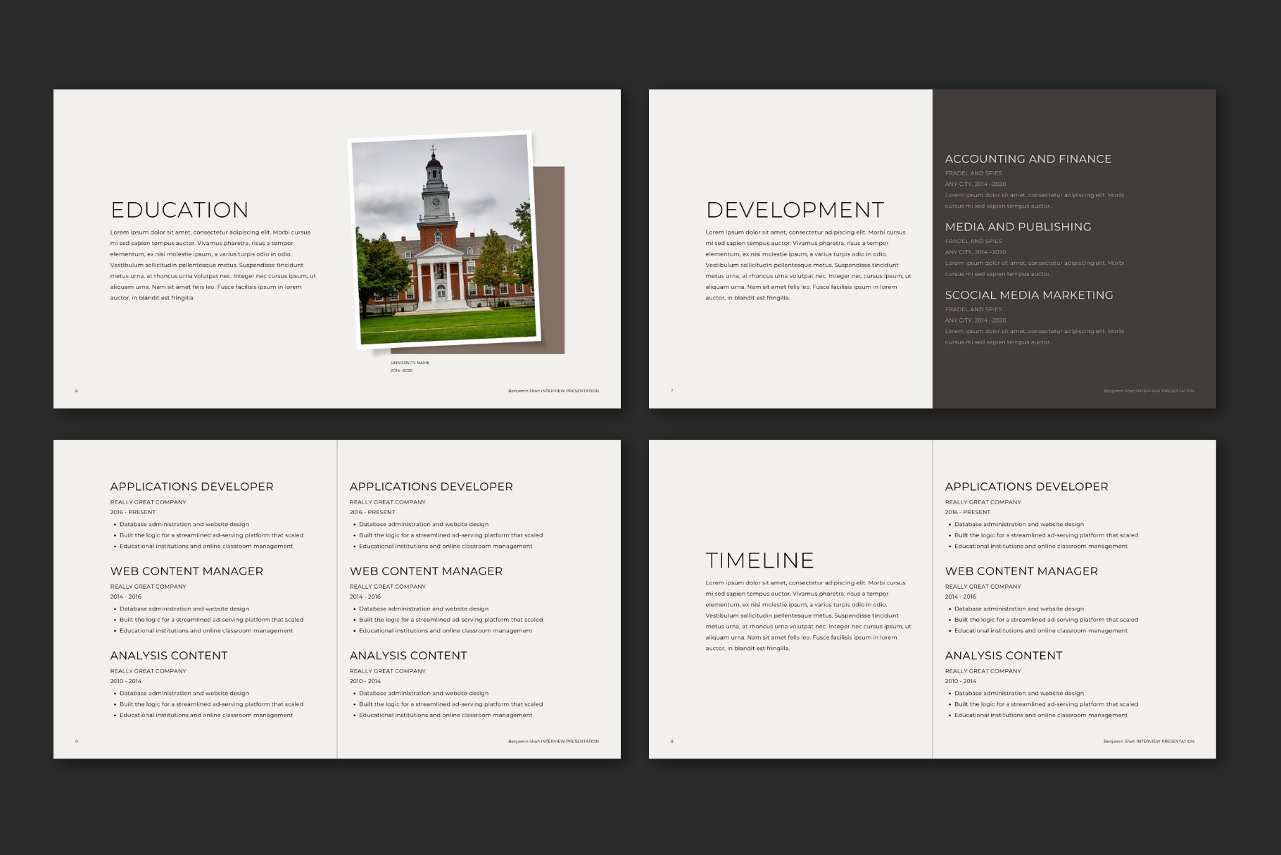Job Interview Presentation Canva Template - Etsy