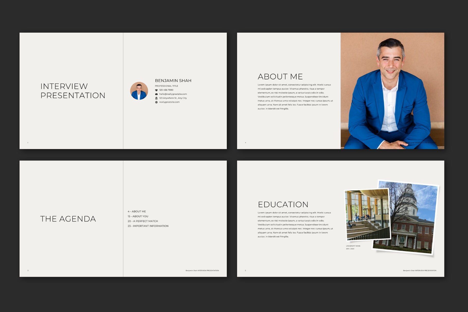 Job Interview Presentation Canva Template - Etsy