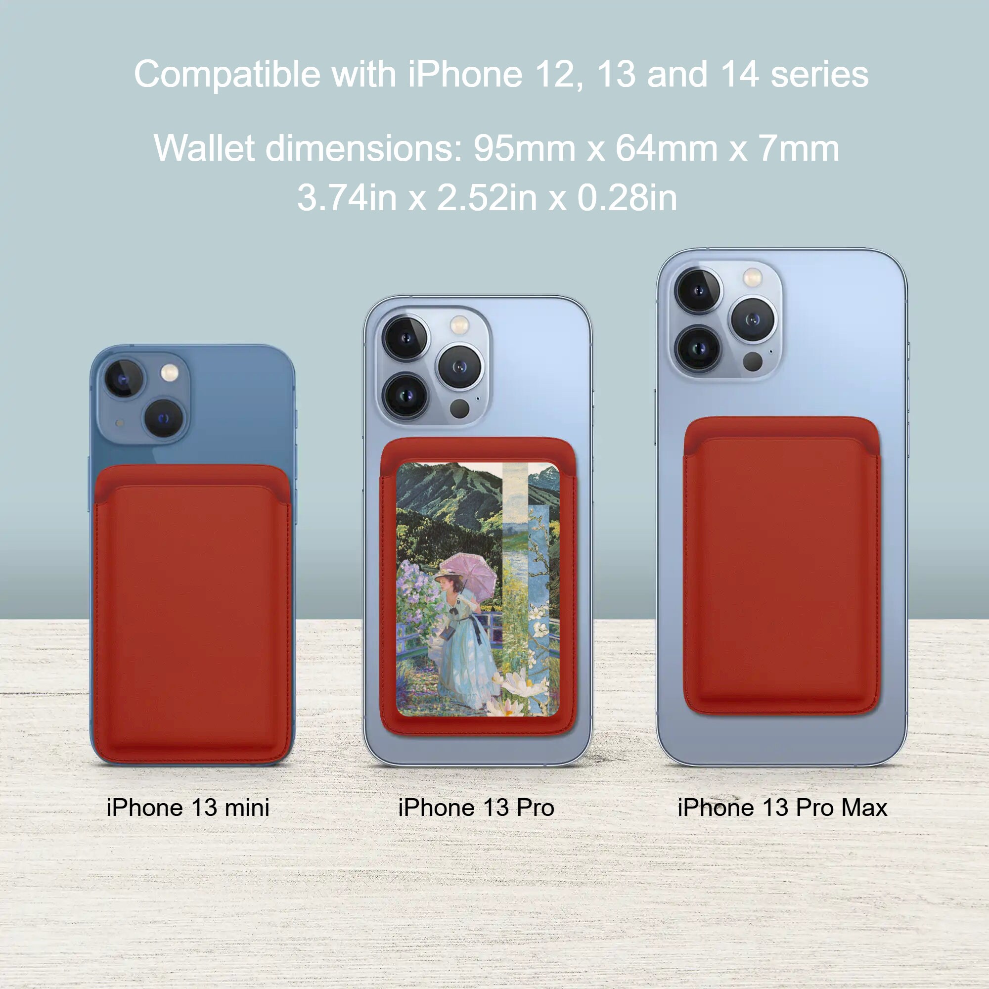 Claude Monet Magsafe Wallet, Magnetic Nature Wallet Compatible With ...