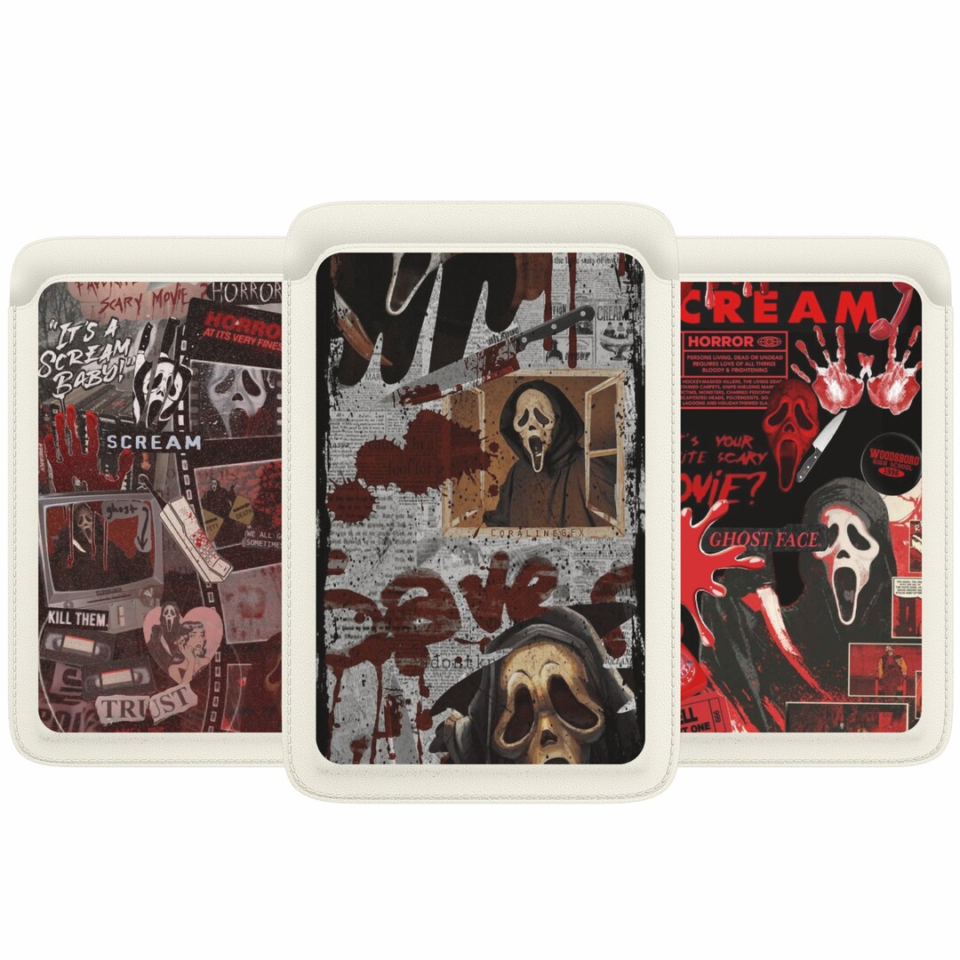 Scream Magsafe Wallet, Magnetic Fear Wallet Compatible With iPhone 15 ...