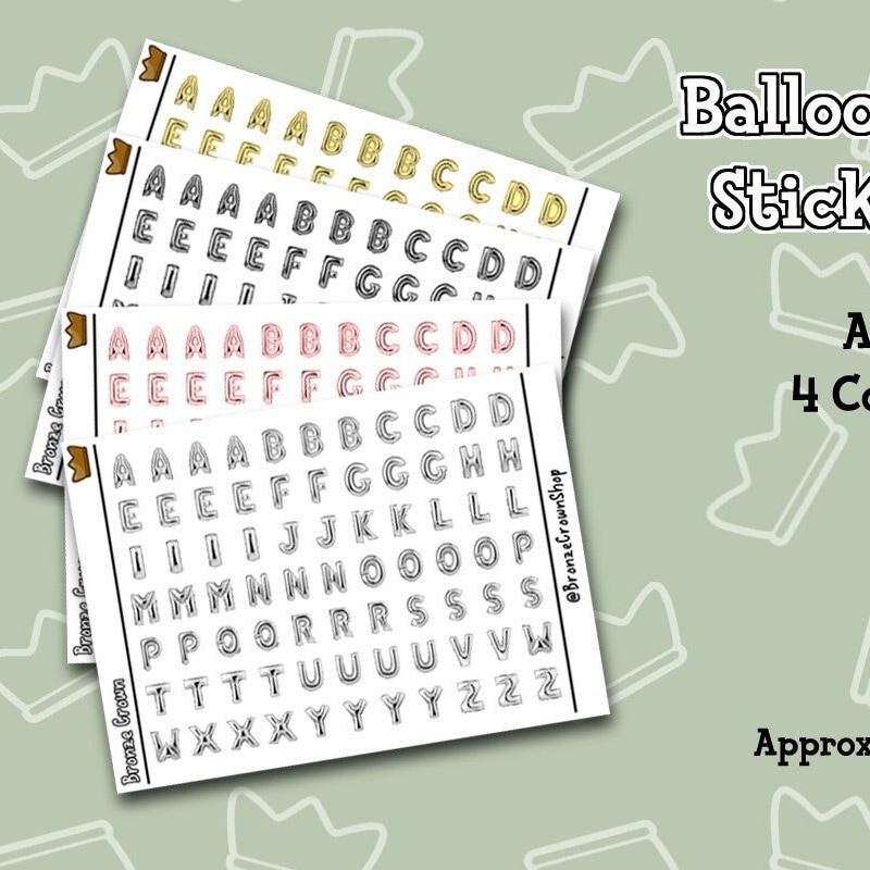 Helium Letter Balloons - Etsy