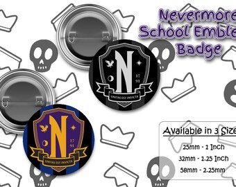 Nevermore Badge - Etsy UK