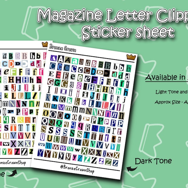 Magazine Letters - Etsy