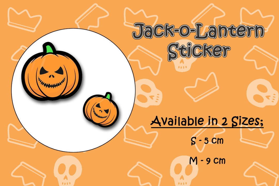 Jack-o-lantern Sticker - 2 Sizes Available | Planner Sticker | Journal ...