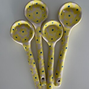 Yellow Ceramic Spoons - Etsy