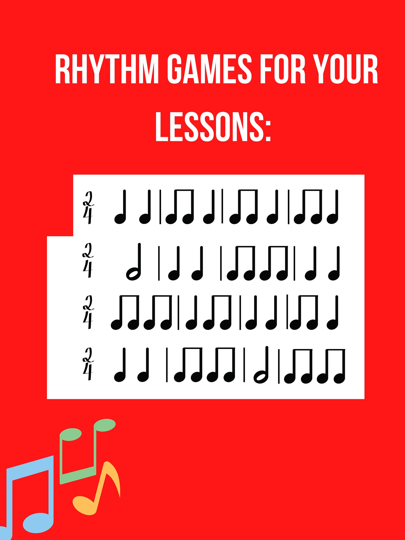 Rhythm Games for Kids DIGITAL Materials for Music Lessons - Etsy