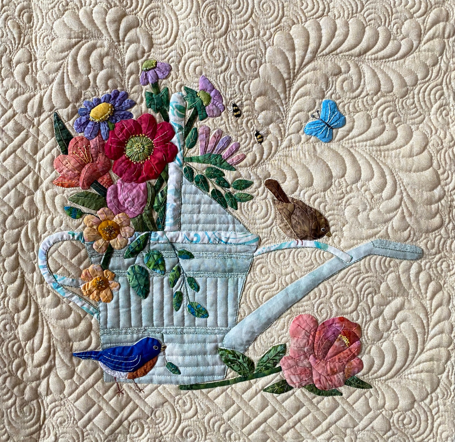 Garden Party PDF Appliqué Complete Quilt Pattern - Etsy