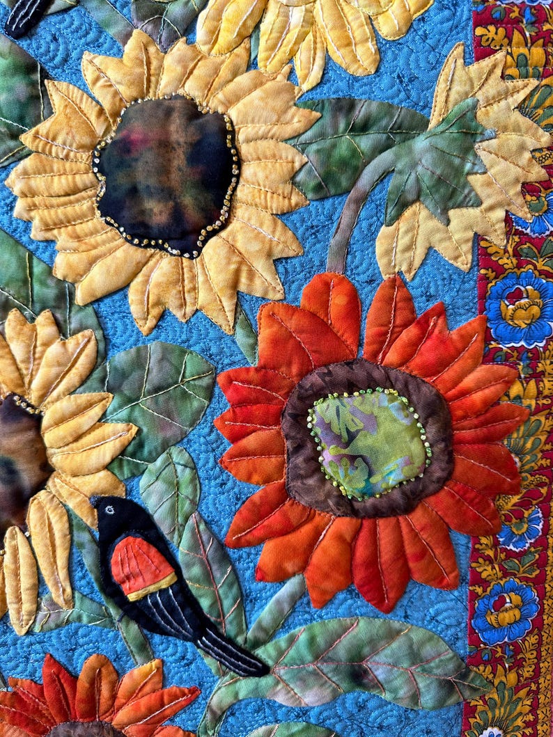 Summer Sunflowers PDF Appliqué Pattern - Etsy