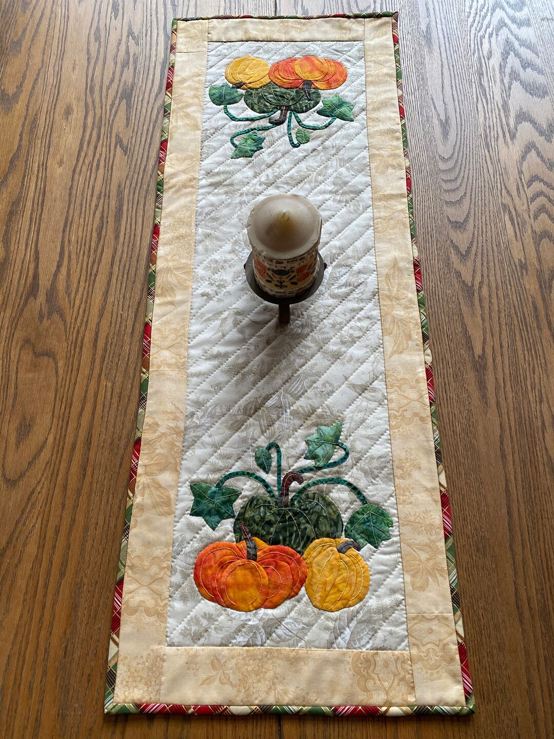 Pumpkin Table Runner PDF Appliqué Pattern - Etsy