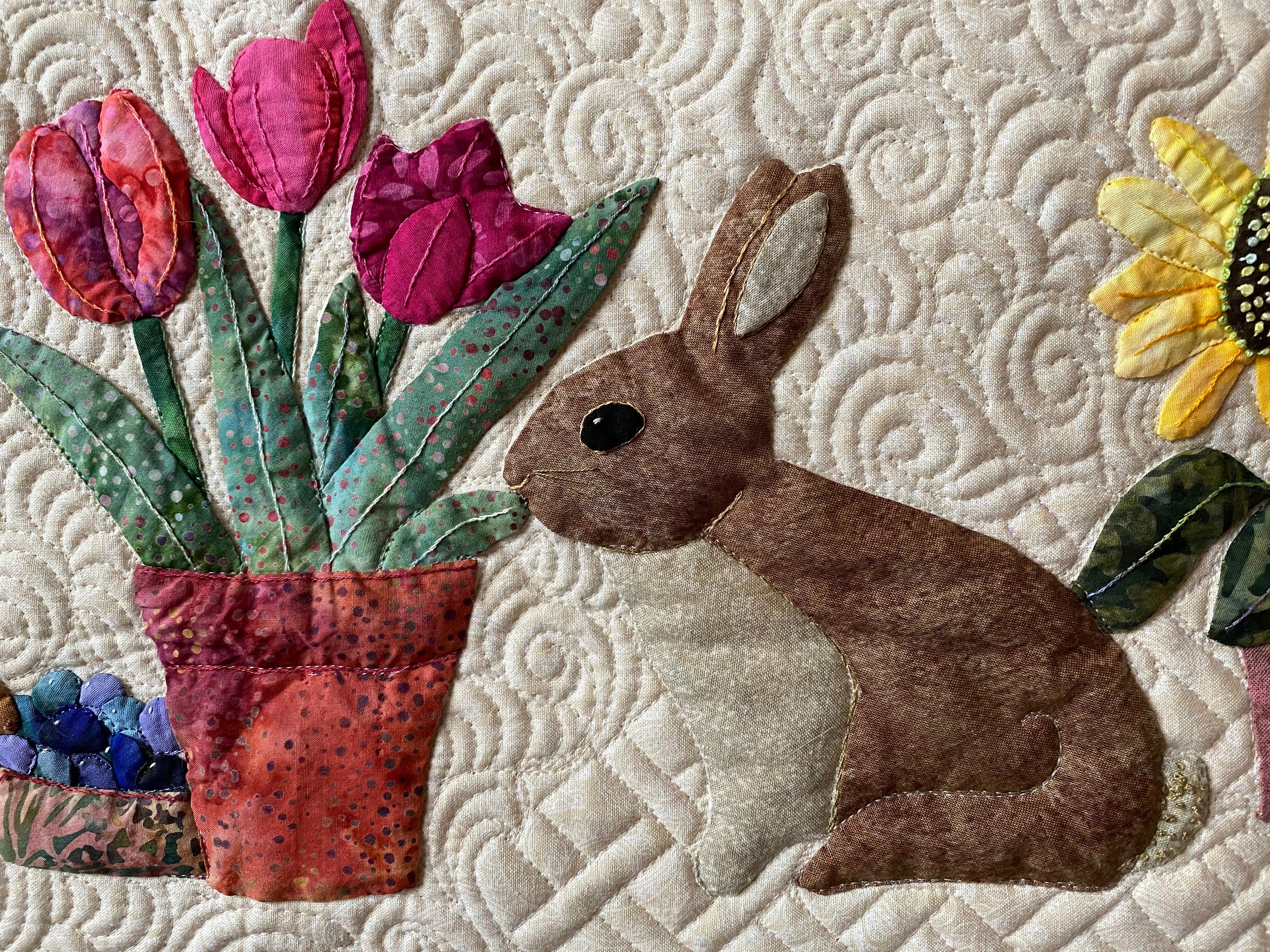 Garden Party PDF Appliqué Complete Quilt Pattern - Etsy