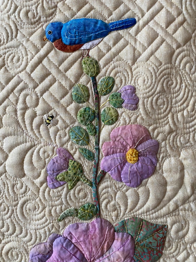 Garden Party PDF Appliqué Complete Quilt Pattern - Etsy