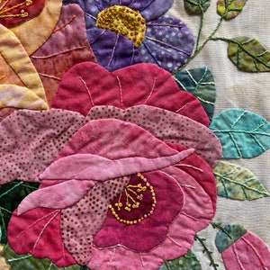 Rose Basket PDF Appliqué Pattern - Etsy