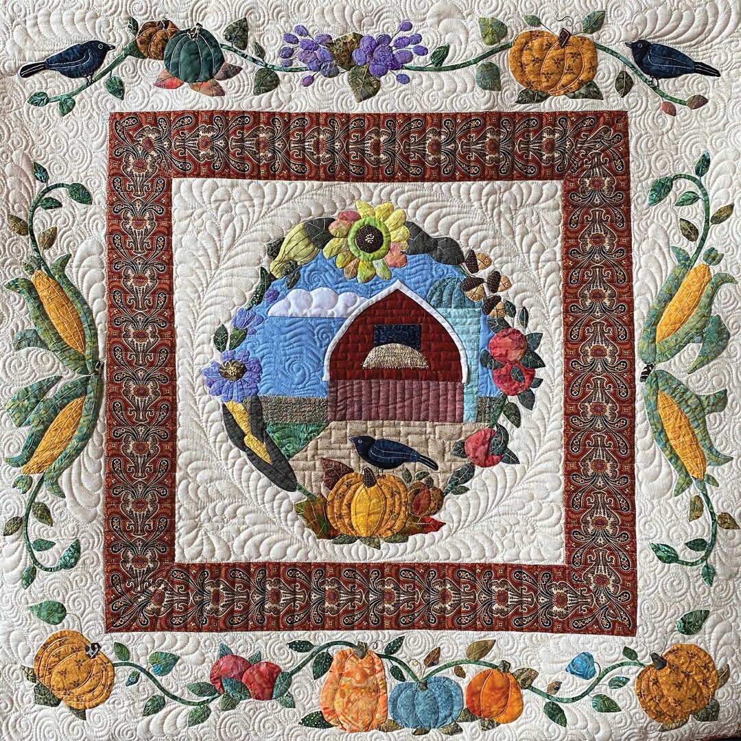Harvest Time PDF Appliqué Full Quilt Pattern - Etsy