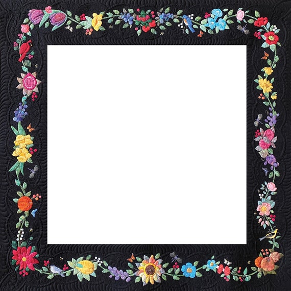 The Four Seasons Quilt Border PDF Appliqué Pattern | Etsy