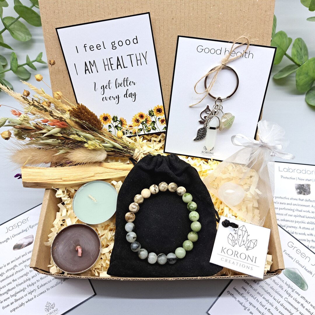 GET WELL GIFT, Good Health Gift, Good Health Crystals, Gift for ...