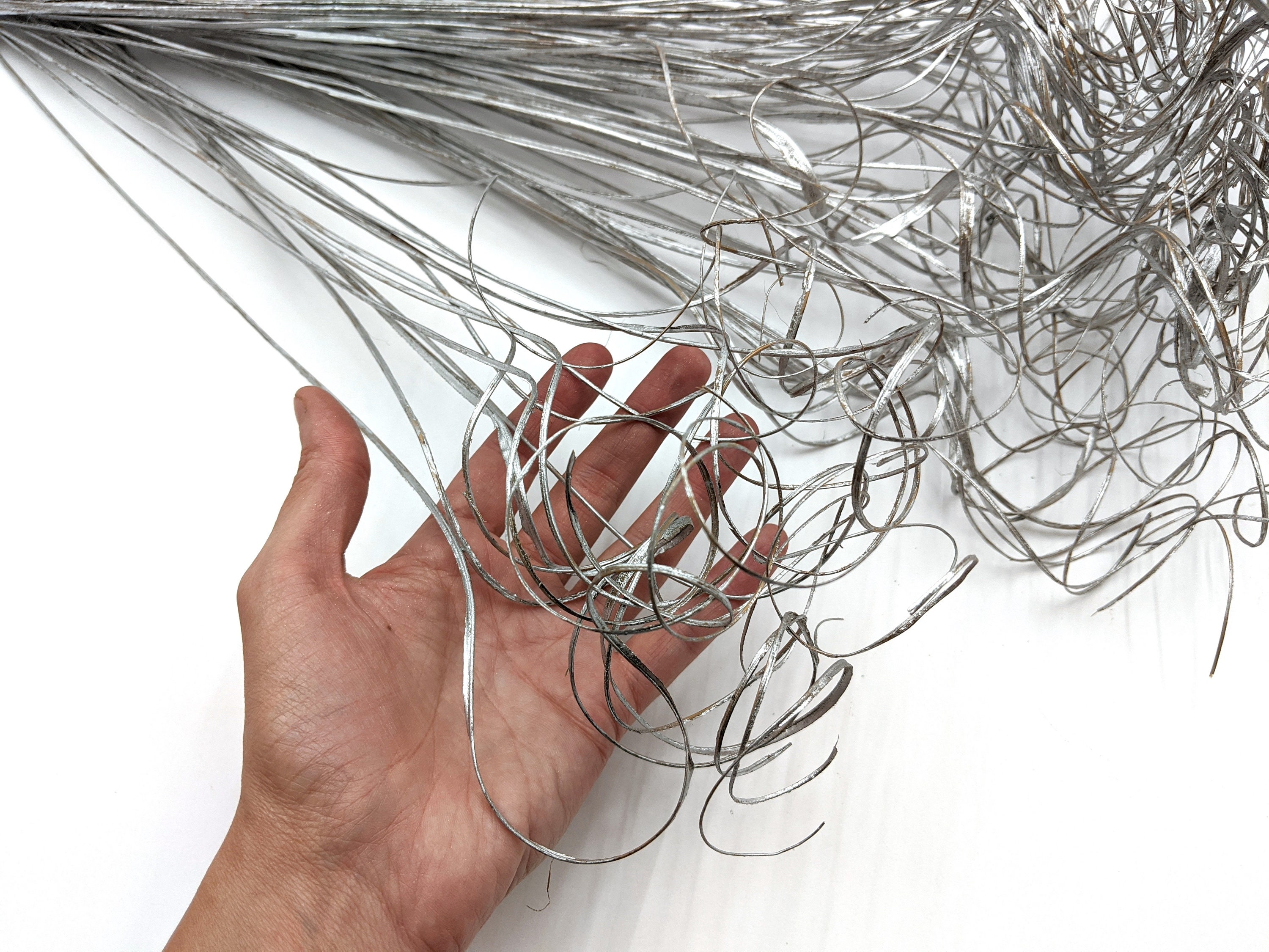 Silver Curly Ting Ting Silver Decoration Silver Centerpiece - Etsy