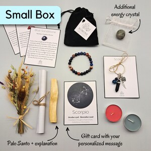 SCORPIO Zodiac Gift Box, Scorpio Crystal Set, Scorpio Birthstone Kit ...