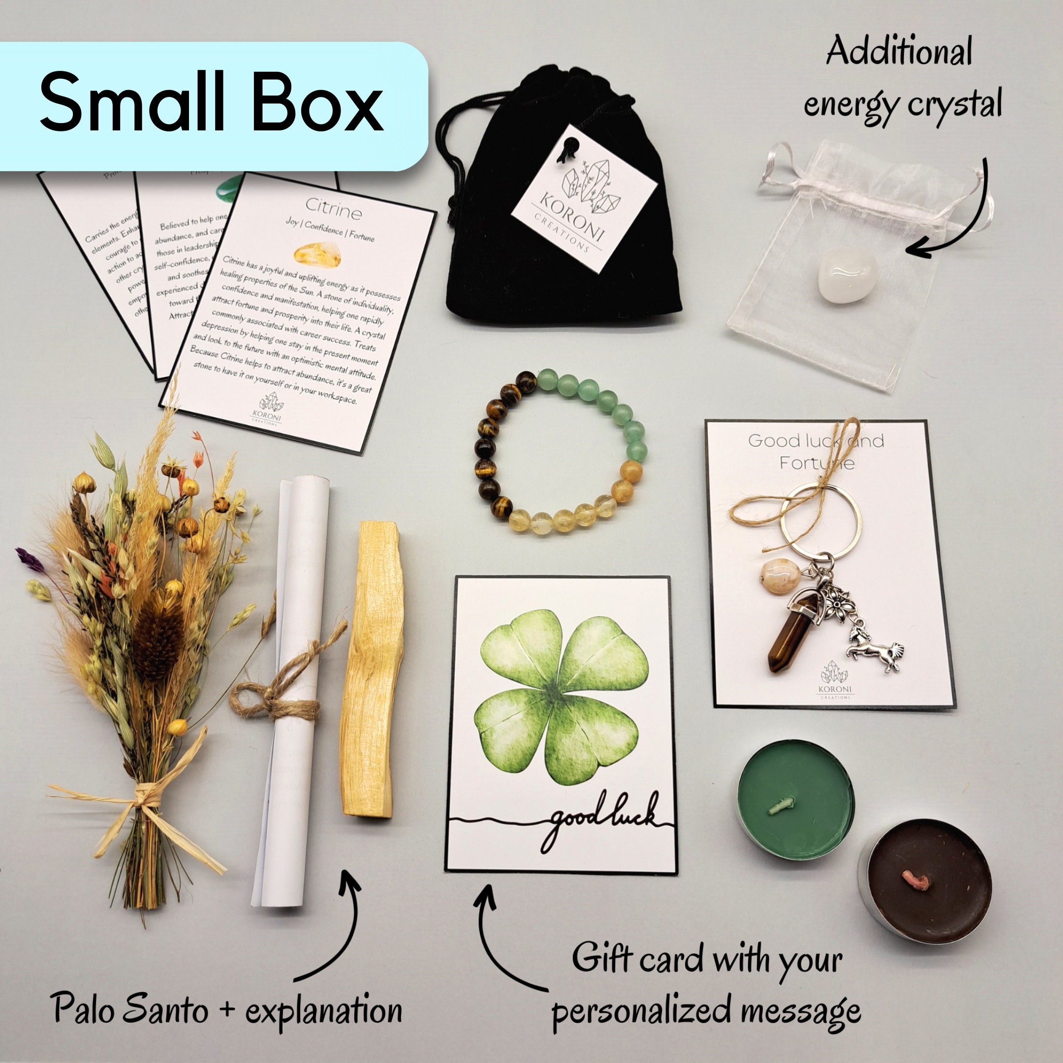 ATTRACT GOOD LUCK Set, Luck and Fortune Kit, Good Fortune Gift Box ...
