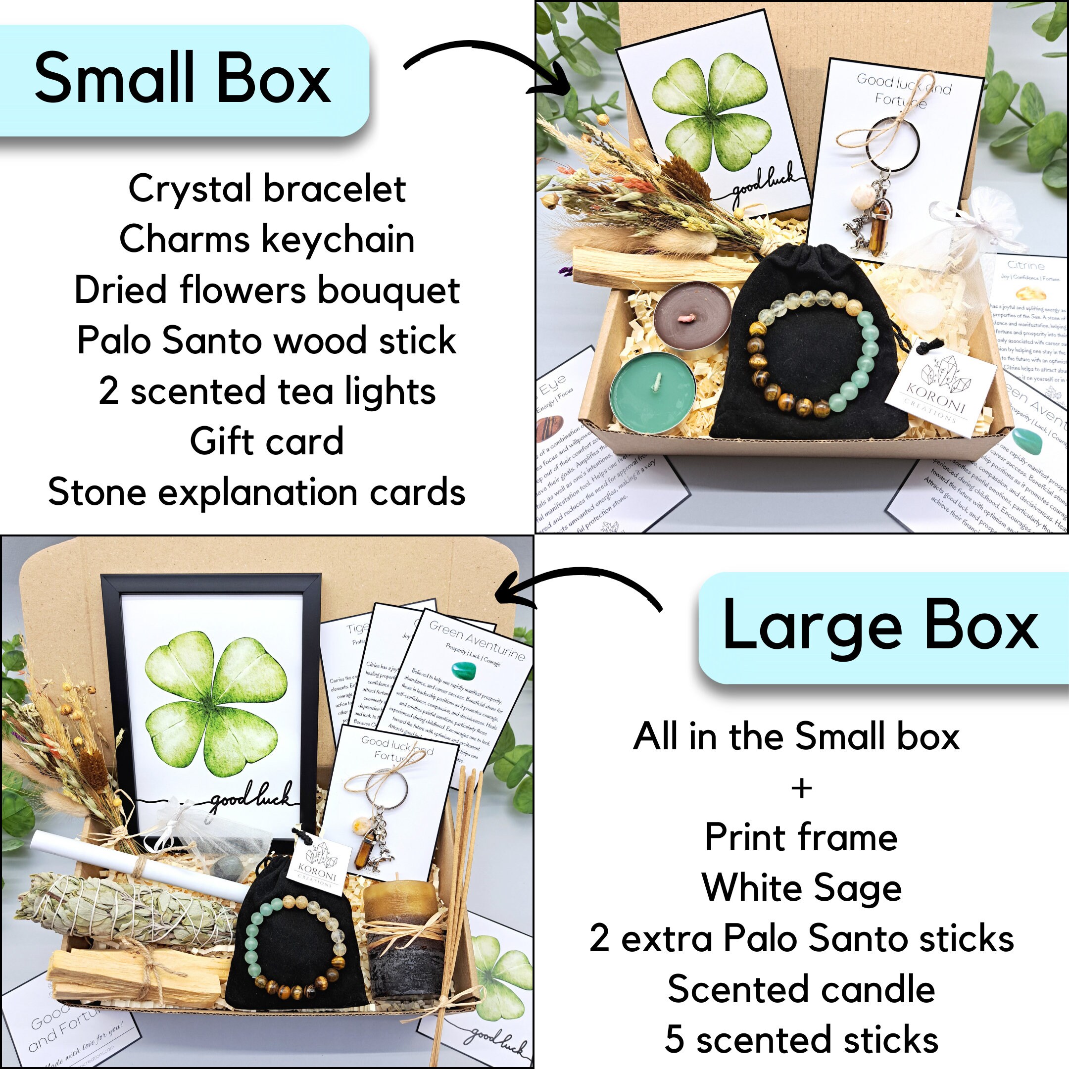 ATTRACT GOOD LUCK Set, Luck and Fortune Kit, Good Fortune Gift Box ...