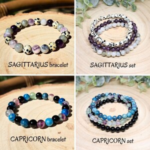 Zodiac Bead Bracelet for Women, Gemstone Bracelets Beaded, Birthstone ...