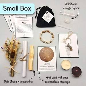 LIBRA Zodiac Gift Box, Libra Birthstone Set, Libra Crystal Kit, Zodiac ...