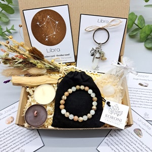 LIBRA Zodiac Gift Box, Libra Birthstone Set, Libra Crystal Kit, Zodiac ...
