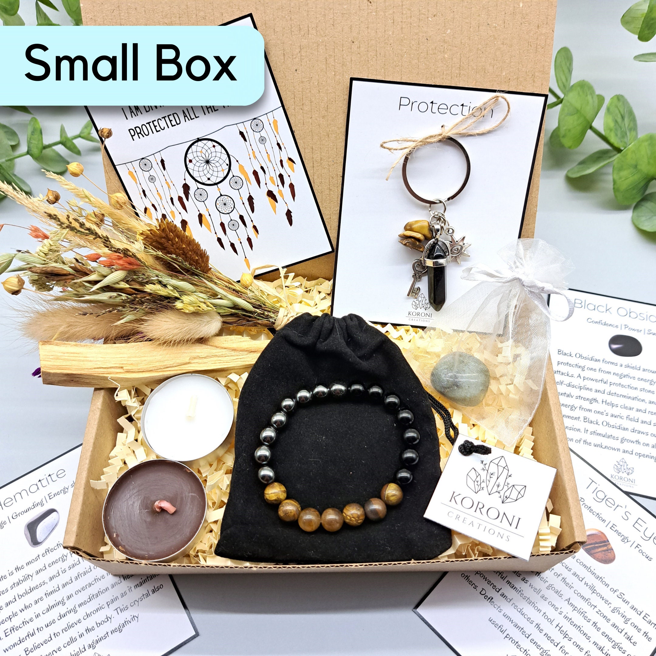 PROTECTION Gift Box, Protection Crystal Bracelet, Negative Energy ...
