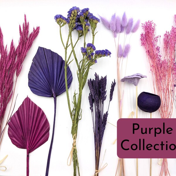 Purple Dried Flower - Etsy