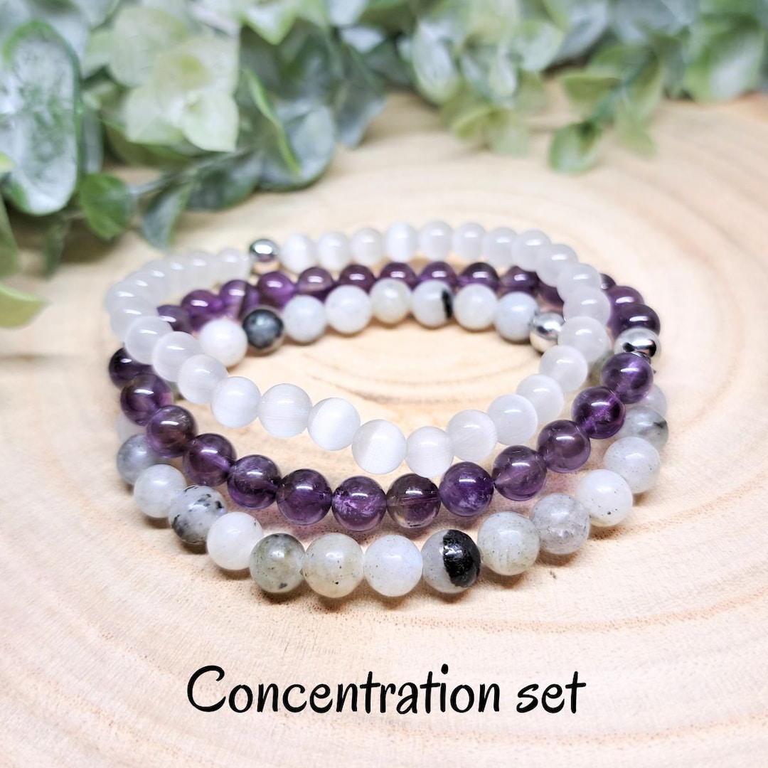 CONCENTRATION and FOCUS Crystals, Stones for Concentration, Bracelets ...