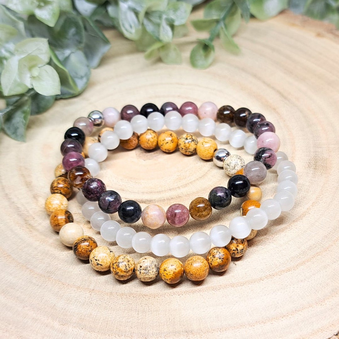 Crystals for EMOTIONAL BALANCE, Anxiety Relief Bracelets, Mental Health ...