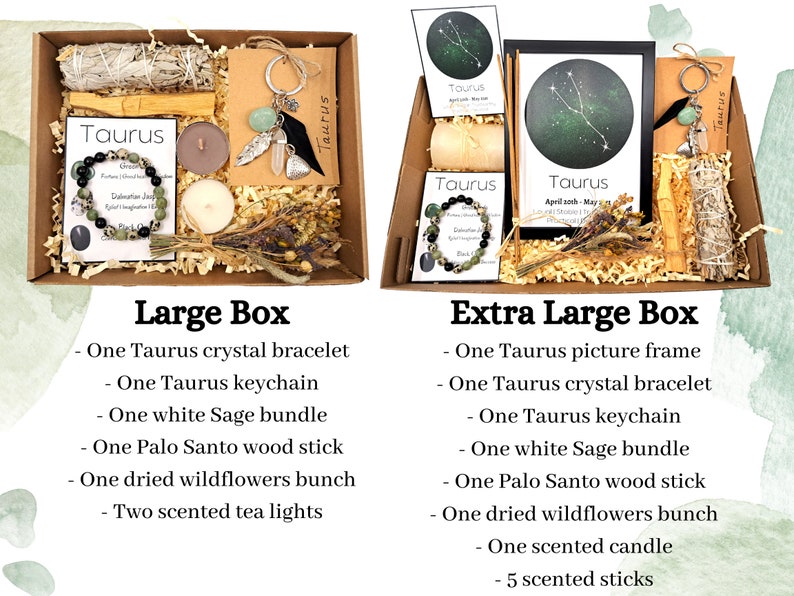 Taurus Gift Box Taurus Birthday Gift Taurus Gift Set for - Etsy