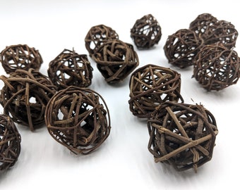 Rattan Wicker Balls | Etsy