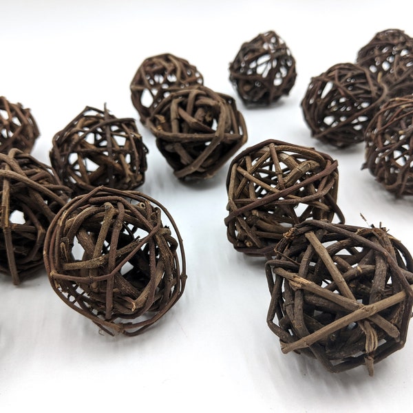 Rattan Balls - Etsy