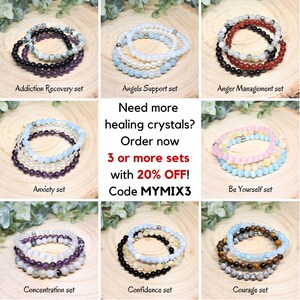 PROSPERITY Crystal Bracelet Set Good Fortune Jewelry Attract Wealth ...