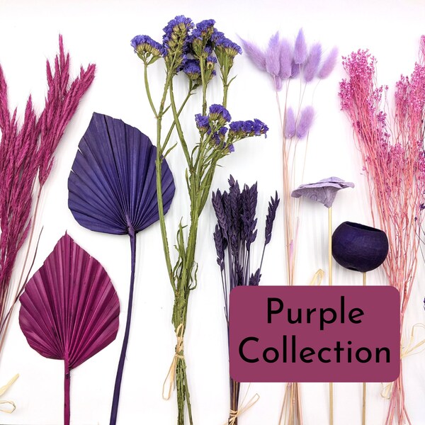 Purple Dried Flower - Etsy