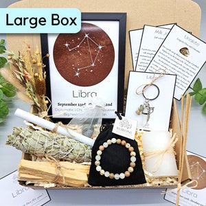 LIBRA Zodiac Gift Box, Libra Birthstone Set, Libra Crystal Kit, Zodiac ...