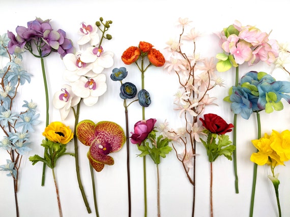 Small Artificial Flowers Artificial Flower Bouquet DIY | Etsy