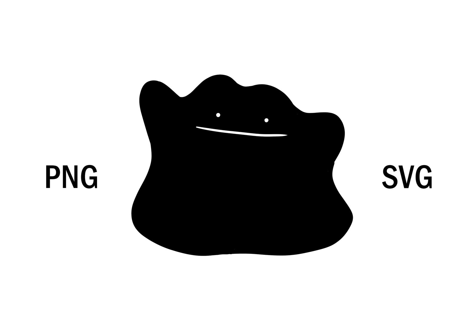 Pokemon Ditto PNG SVG Digital Download for Cricut Silhouette - Etsy Canada