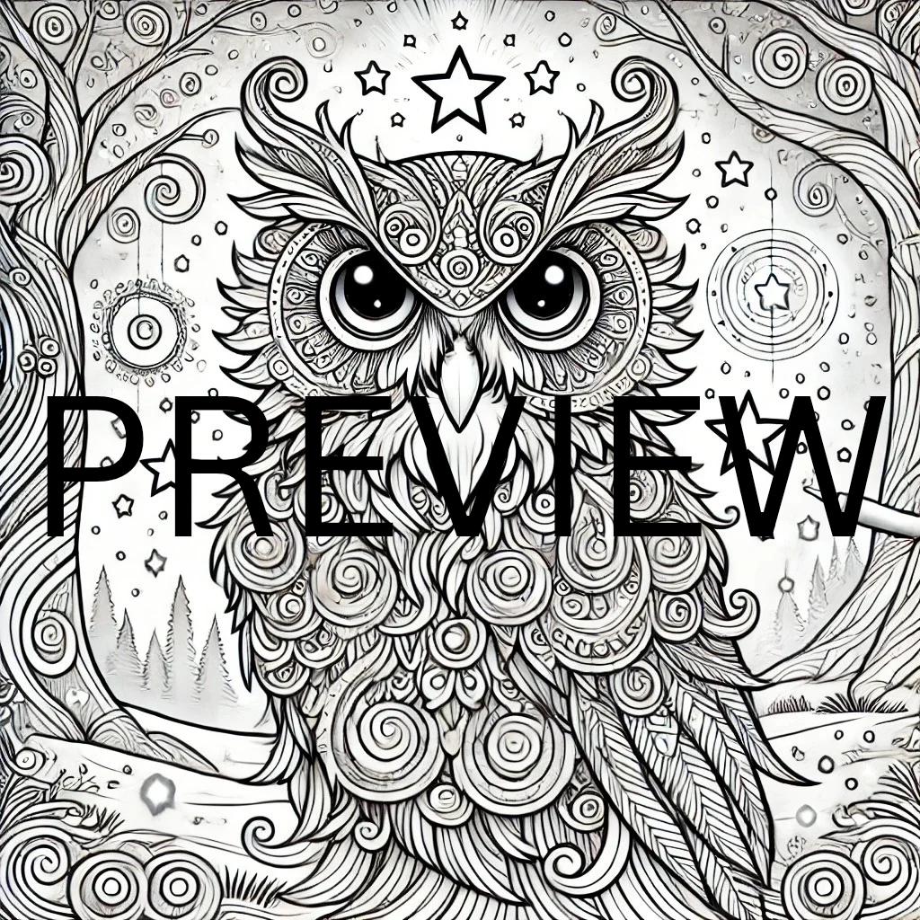 Owl Coloring Book Pages - Owl Coloring Book - Variety of Owls Coloring ...