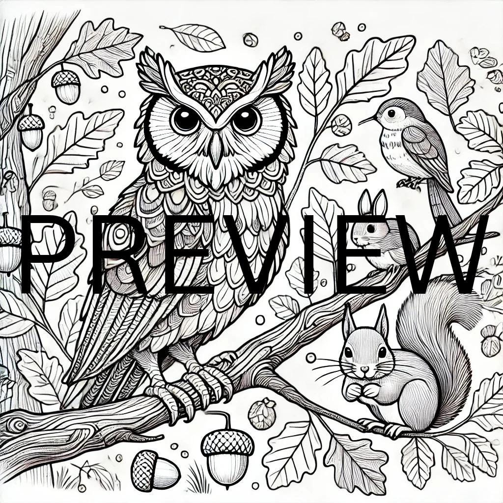 Owl Coloring Book Pages - Owl Coloring Book - Variety of Owls Coloring ...