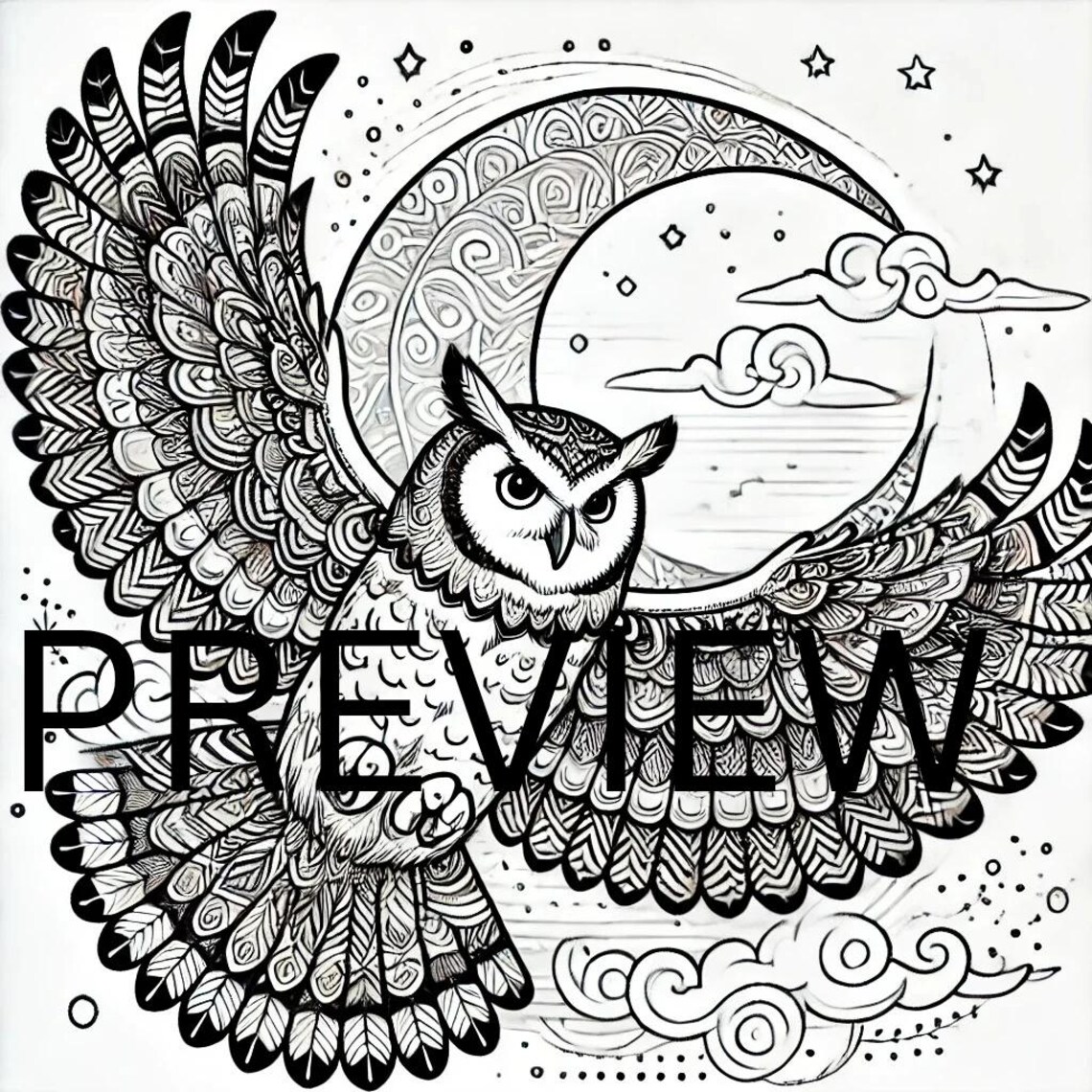 Owl Coloring Book Pages - Owl Coloring Book - Variety of Owls Coloring ...