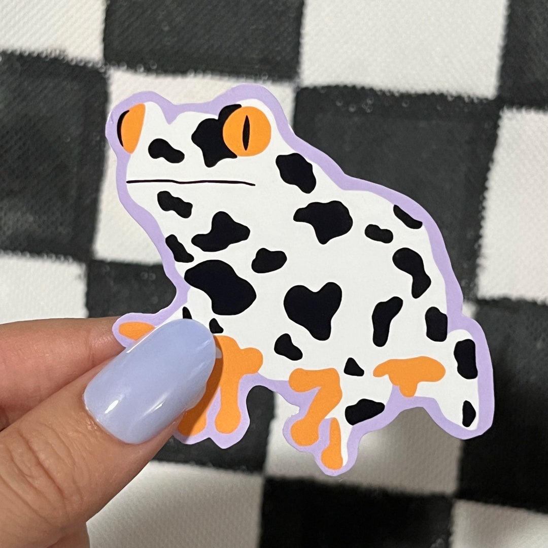 Cow Frog Matte Vinyl Sticker - Cute Sticker - Original Artwork - Funny ...