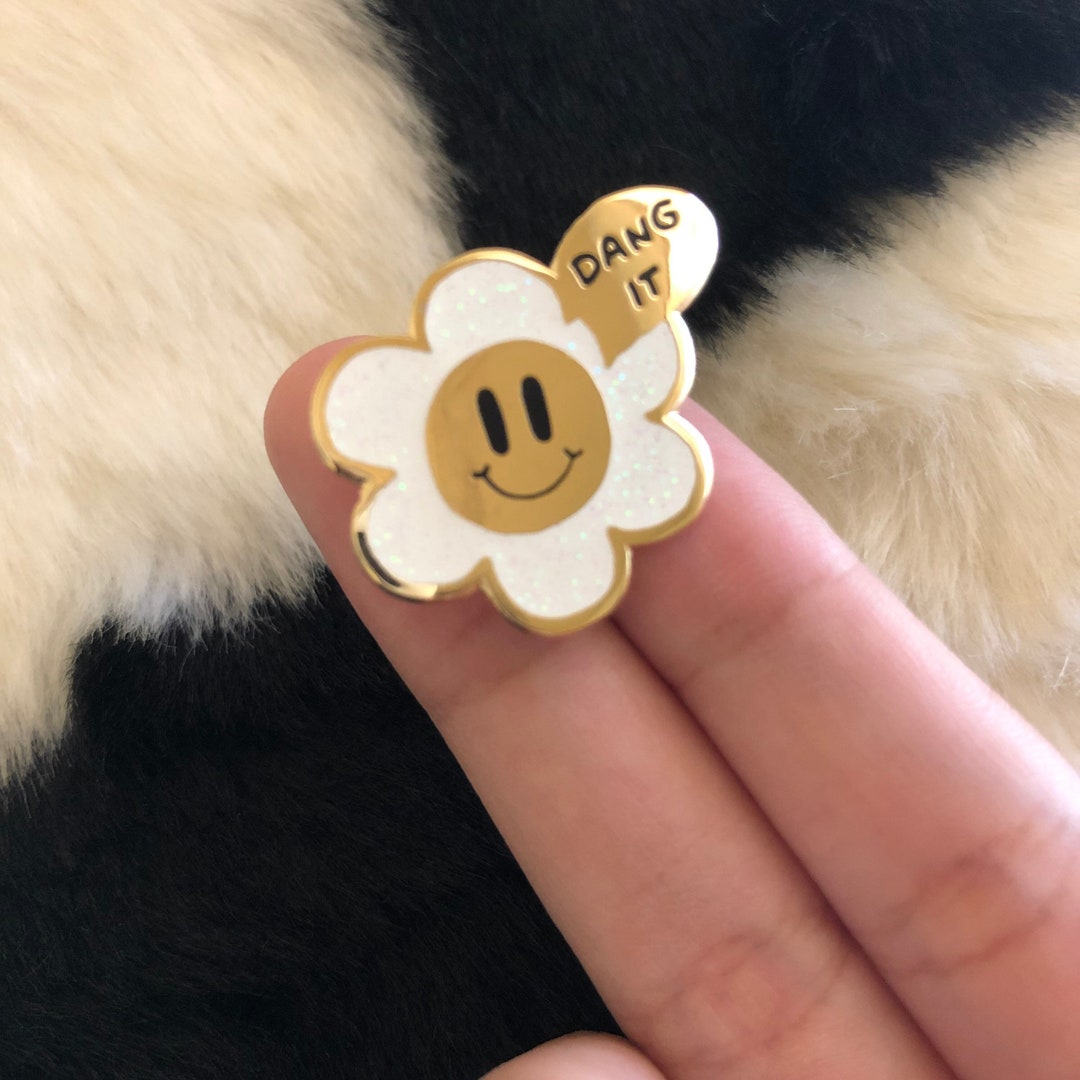 Dang It Daisy Hard Enamel Pin - Daisy Enamel Pin - Flower Enamel Pin ...