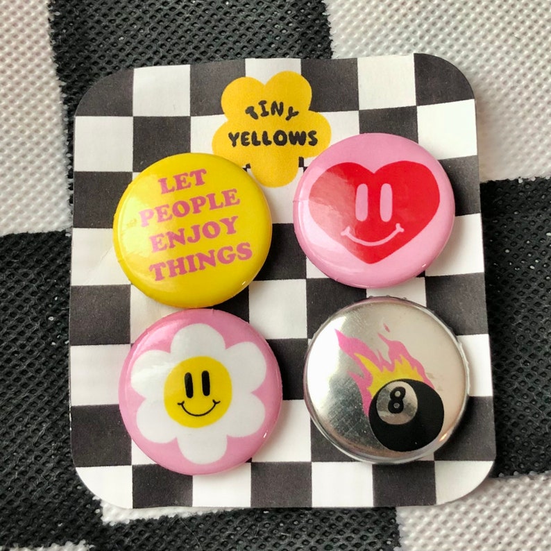 Tiny Button Pack V1 Cute Pins Cartoon Button Pin - Etsy