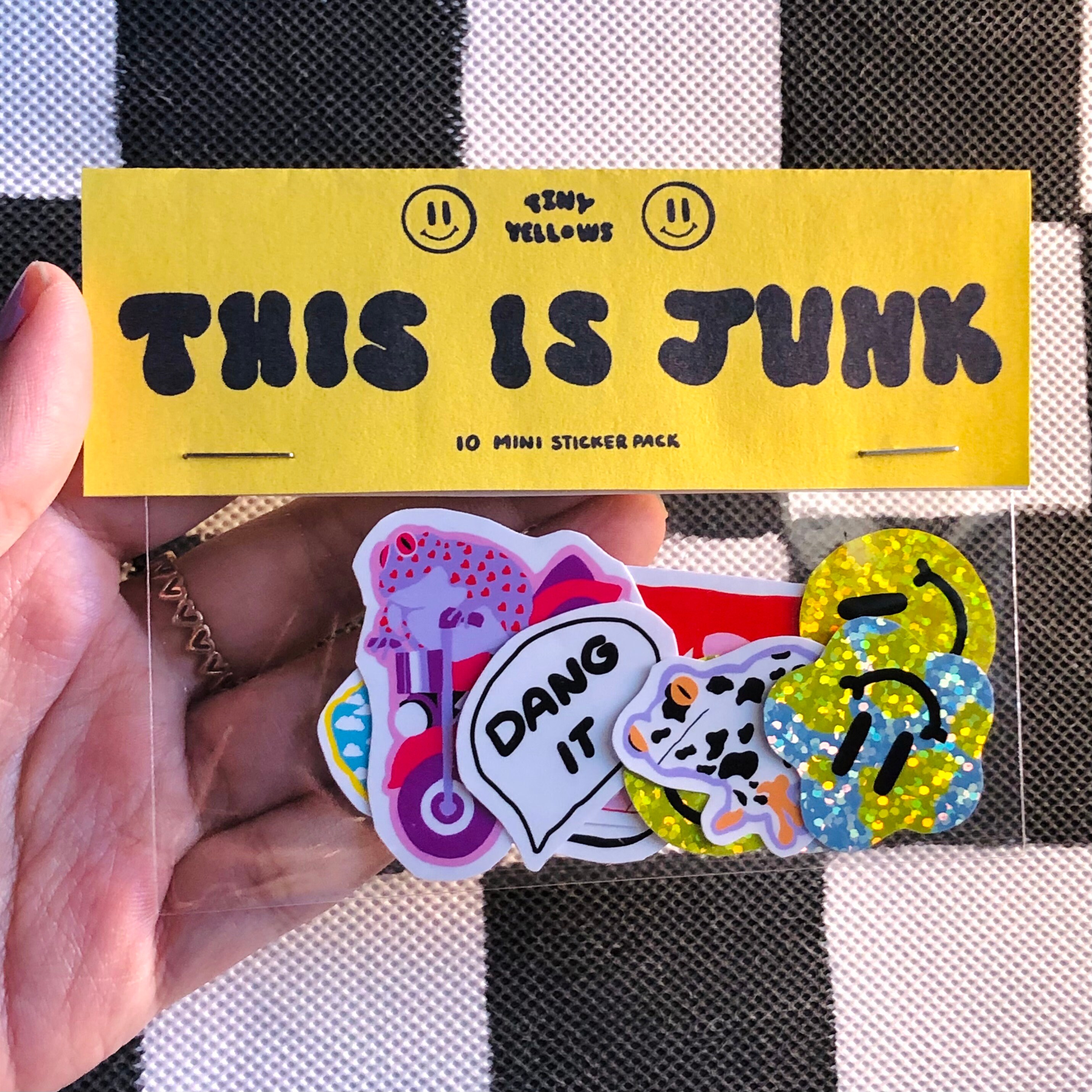 This is Junk Mini Sticker Pack 10 Random Mini Stickers - Etsy