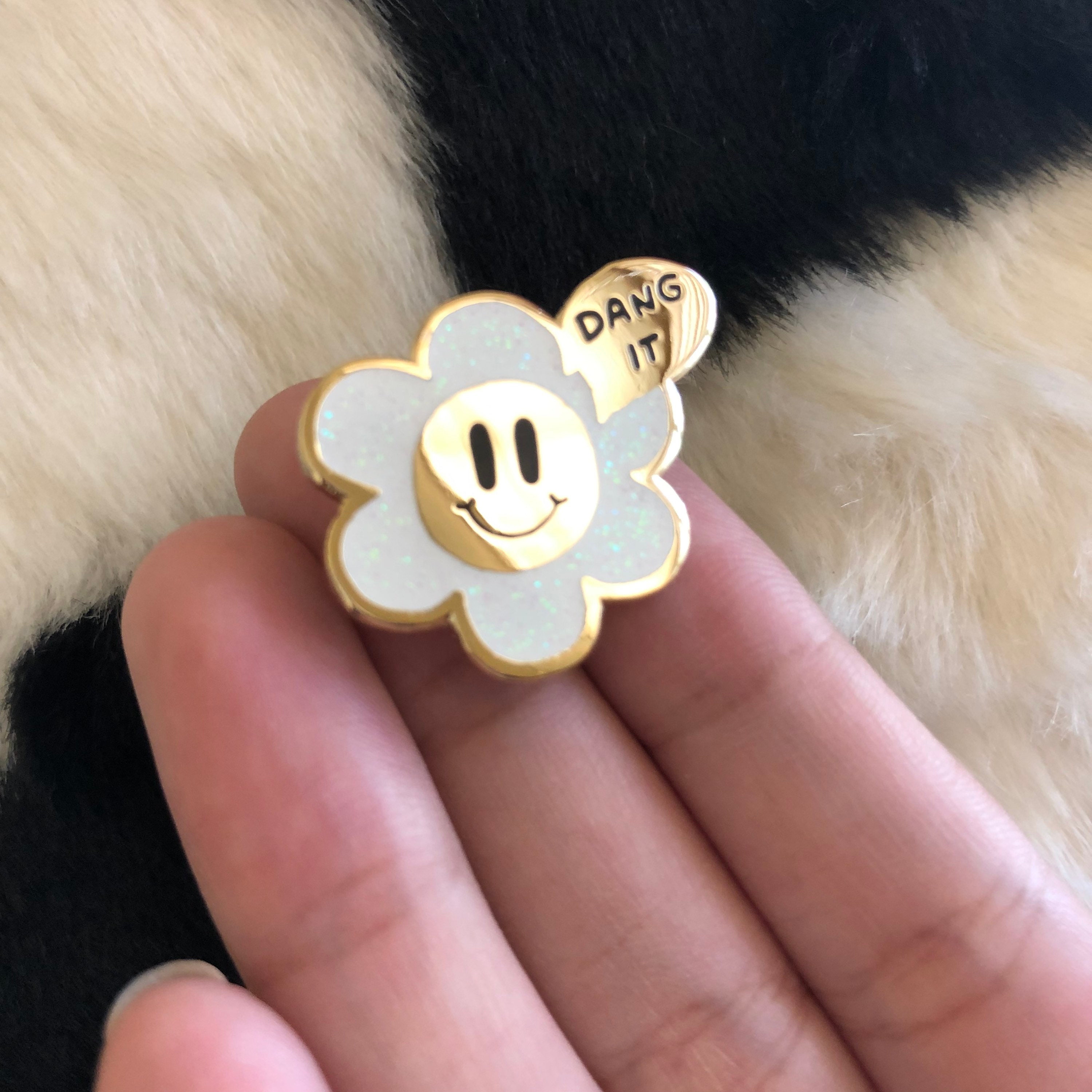 Dang It Daisy Hard Enamel Pin - Daisy Enamel Pin - Flower Enamel Pin ...